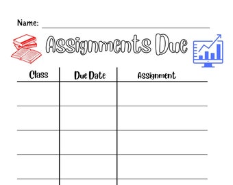 Class Daily Schedule Digital Printout - Etsy