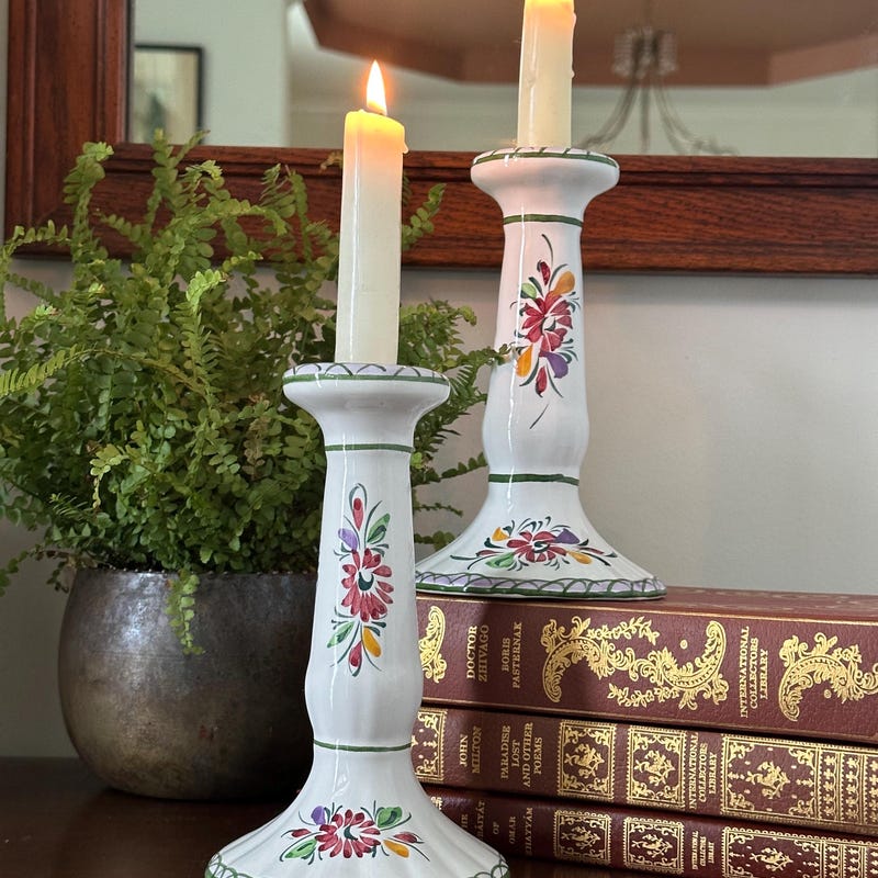 Flower Candlesticks - Etsy