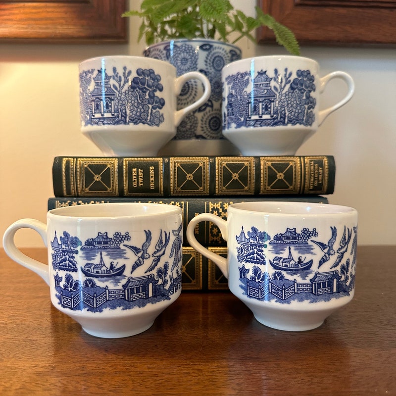 Blue Willow Tea Set - Etsy