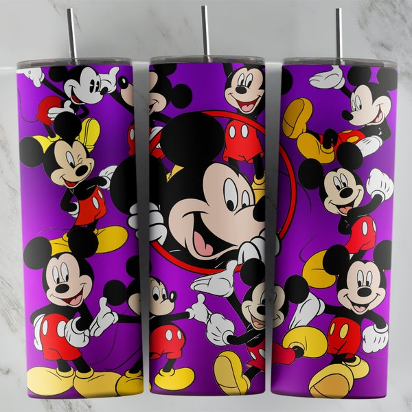 Skinny Tumbler Mickey Mouse Design - Etsy