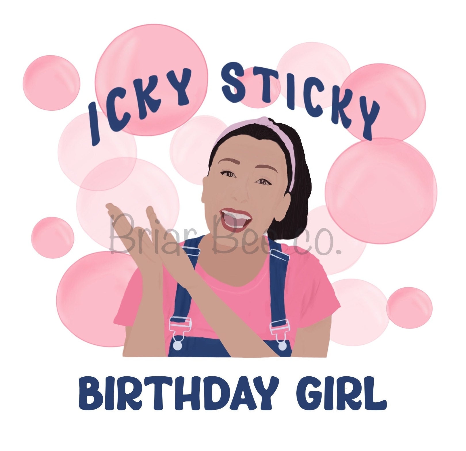 Ms. Rachel Songs for Little- Icky Sticky Birthday Girl - Sublimation ...