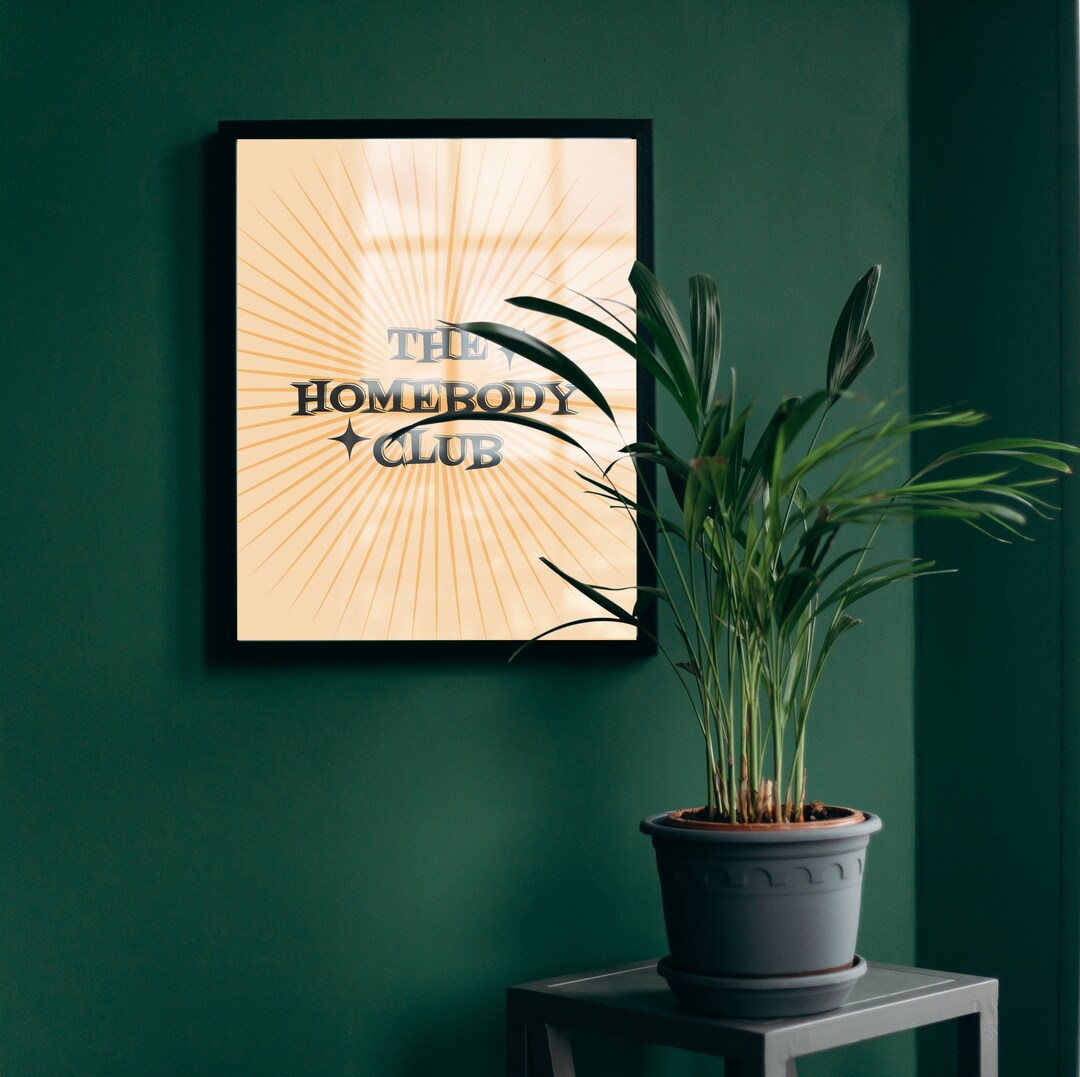 The Homebody Club, Retro Art, Office Print, Living Room Decor, Office ...