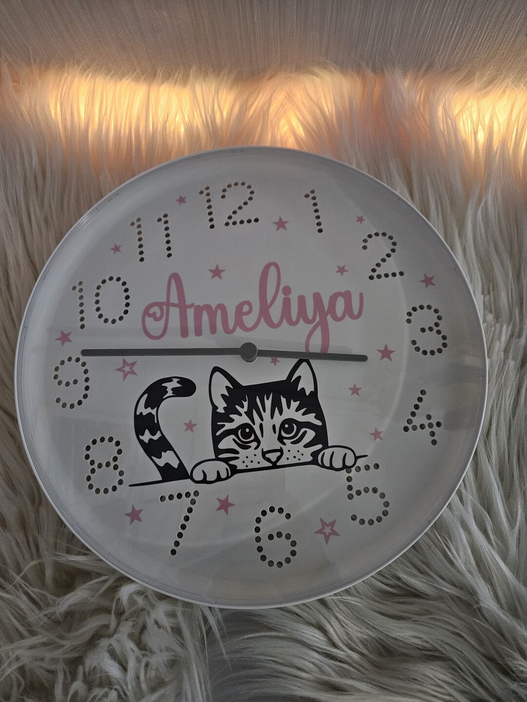 Personalized Wall Clock Individual Children's Room Decoration Gift for ...