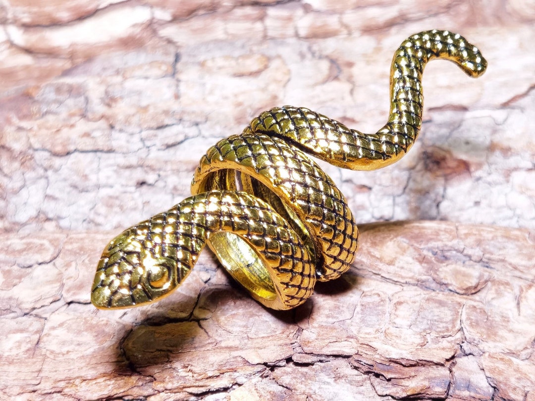 Snake Haunted Ring Power Wisdom Long Life Amulet Ring - Etsy