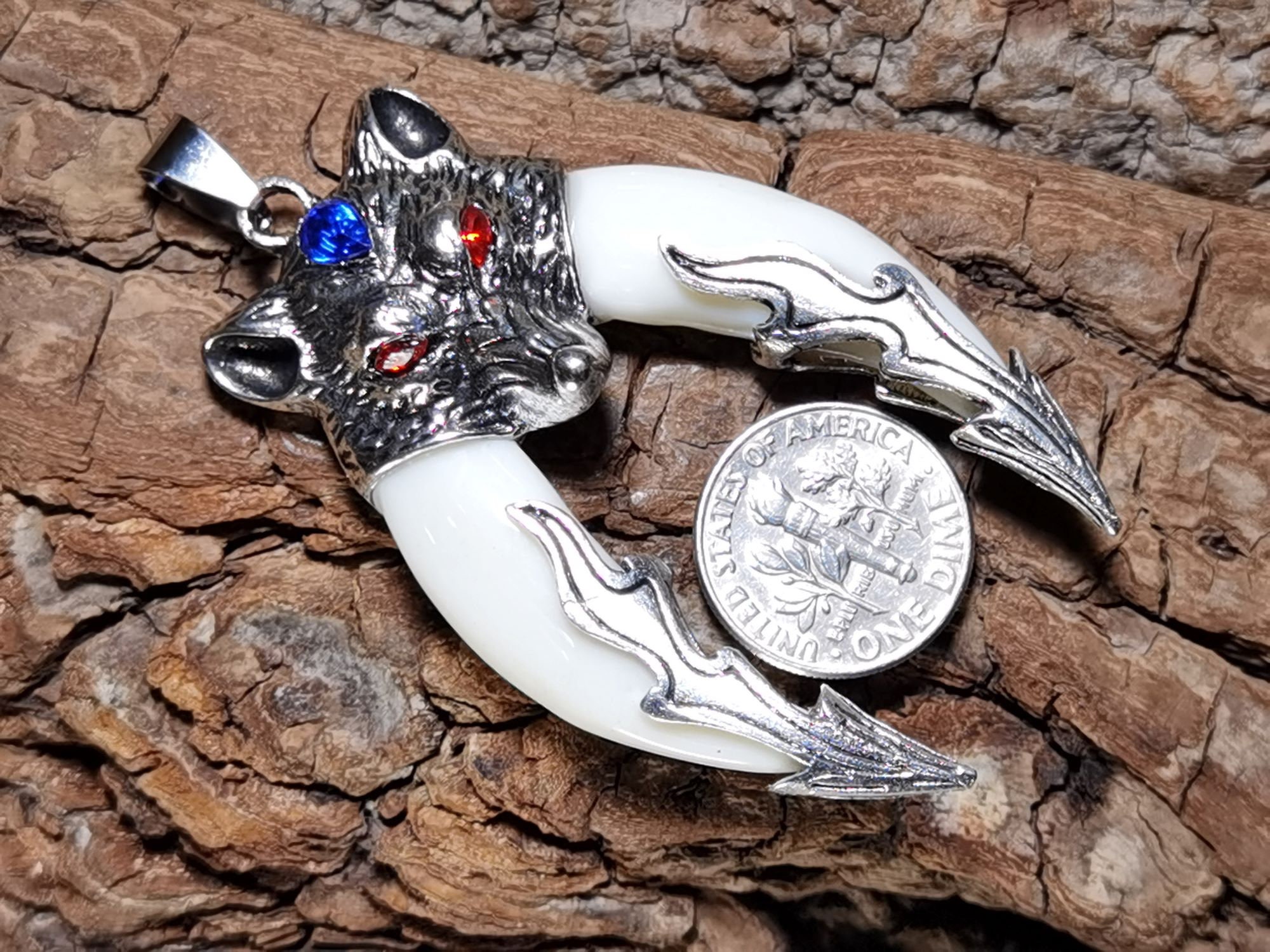 I Am Leader Amulet Necklace, Bear Head Amulet, Primal Force, Strength ...