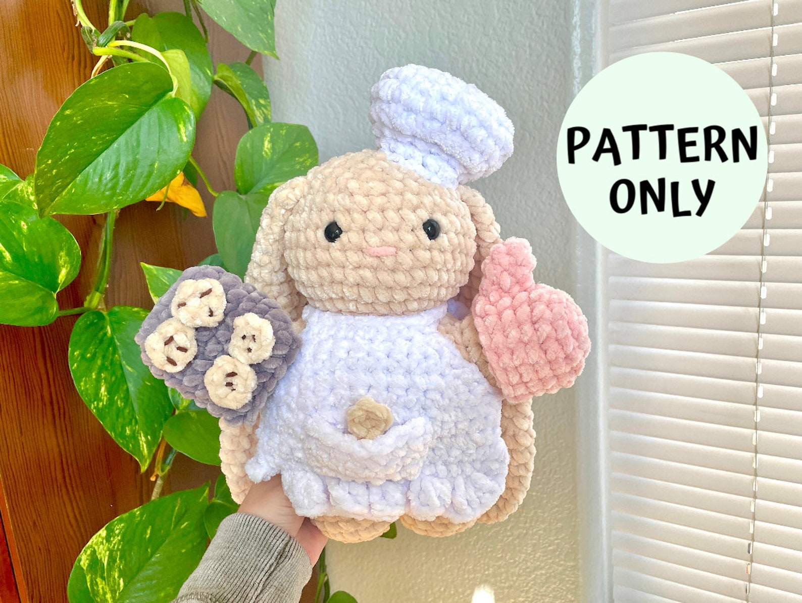 Crochet Bunny Pattern Baker Bunny Pattern Crochet Rabbit - Etsy