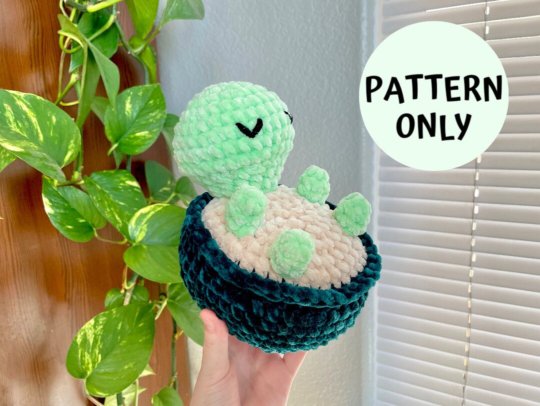 Crochet Turtle Pattern, Myrtle the Turtle, Beginner Friendly Amigurumi ...