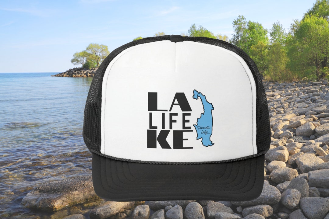 Schoodic Lake Life Trucker Caps, Custom Maine Lake Hat, Gift for Him ...