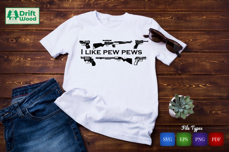 Gun Svg, Hunting-i Like Pew Pews-cutting File for Cricut Fathers Day ...