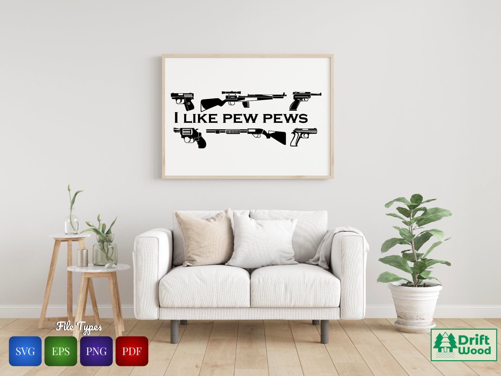 Gun Svg, Hunting-i Like Pew Pews-cutting File for Cricut Fathers Day ...