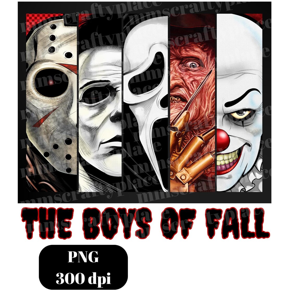 The Boys of Fall Png, Horror Png, Halloween Horror Png, Halloween ...