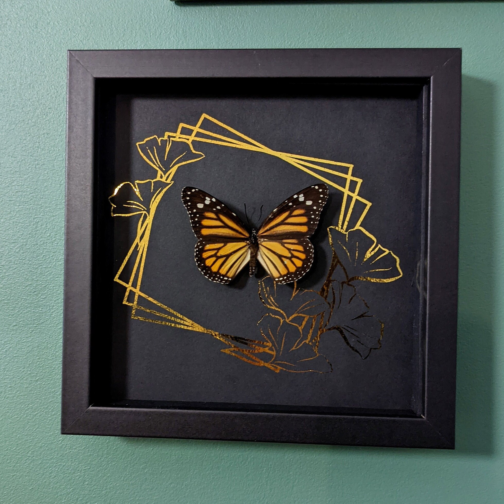 Monarch Butterfly Handmade Real Butterfly Framed Artwork - Etsy