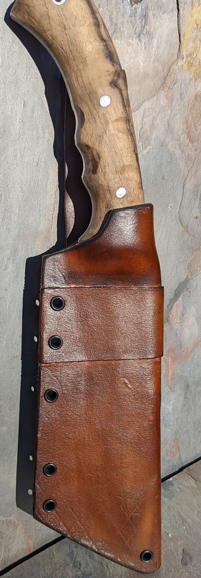Kydex and Leather Hybrid Knife Sheath - Etsy