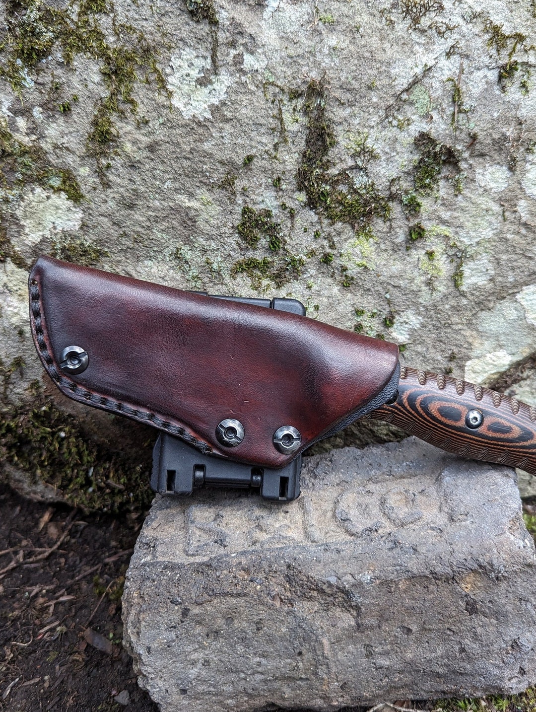 Kydex and Leather Hybrid Knife Sheath - Etsy