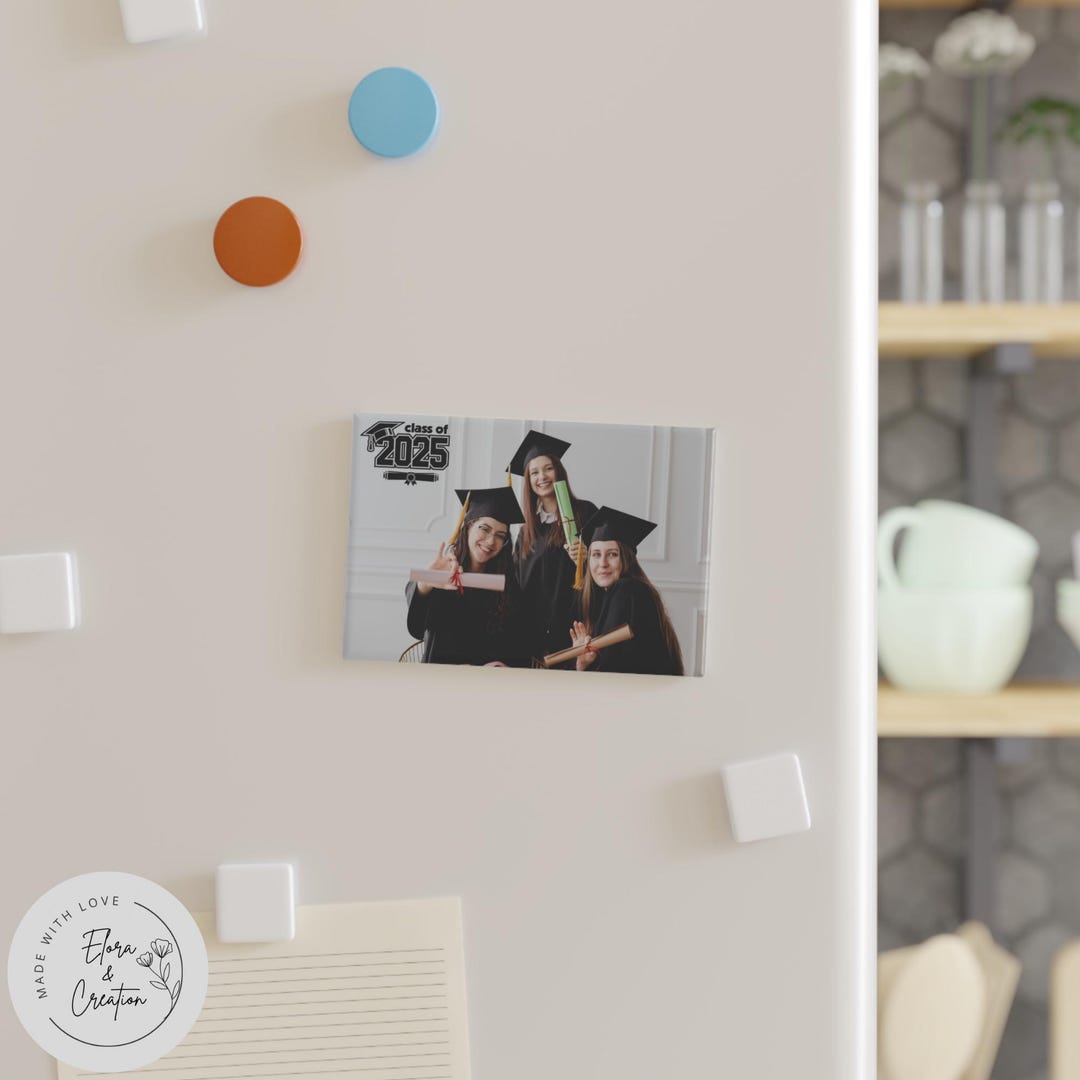 Custom Photo Magnet Custom Graduation Picture Magnet Personalized Photo ...