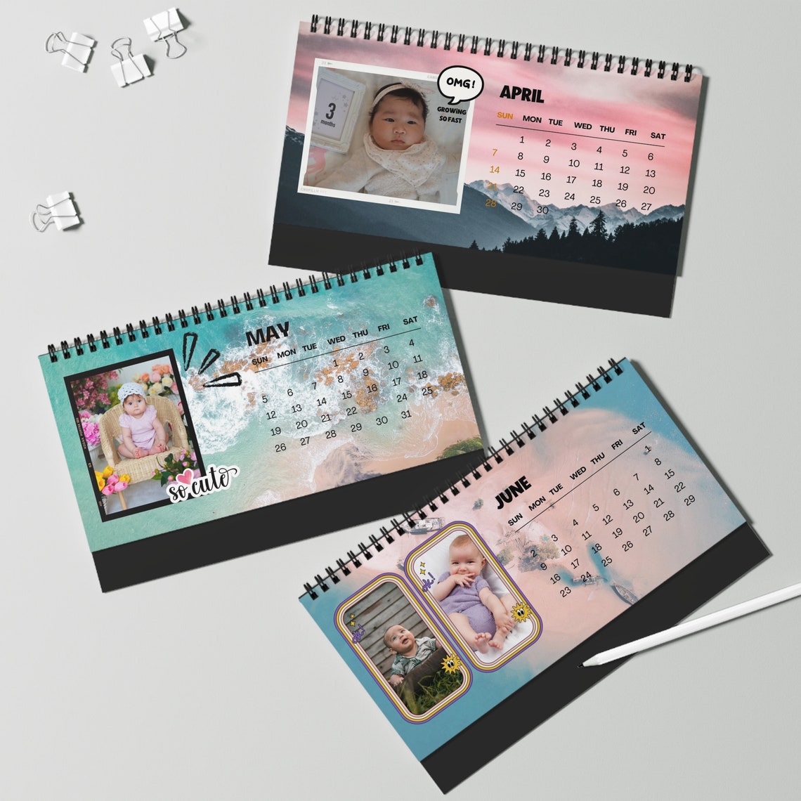 Custom Desktop Calendar Office Desk Calendar Special Days Special Dates ...