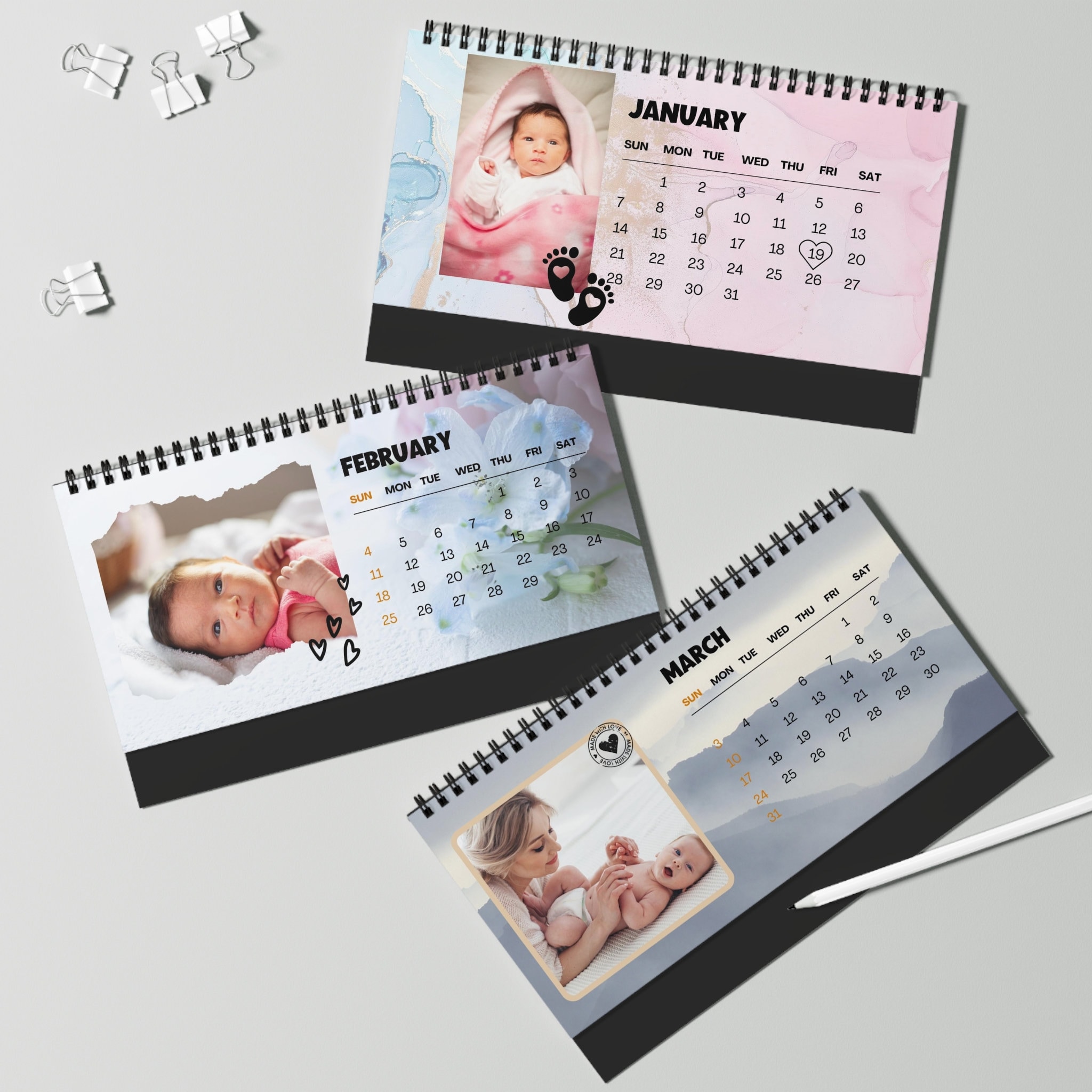 Custom Desktop Calendar Office Desk Calendar Special Days Special Dates ...