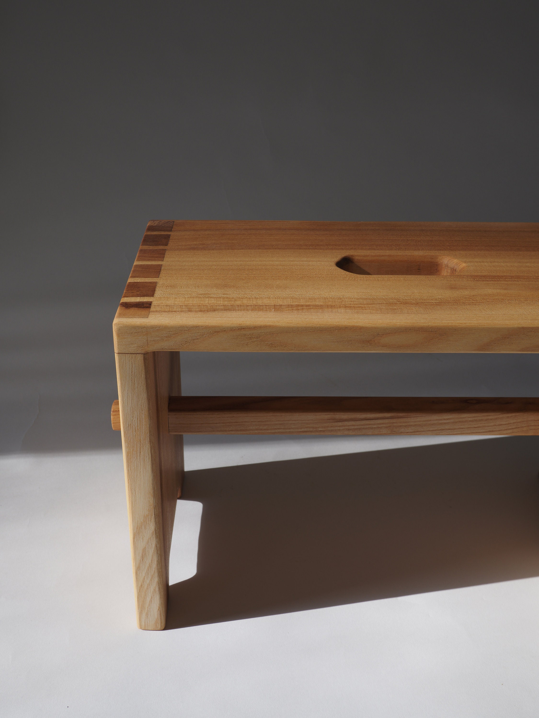 Simple, Elegant, Handcrafted Step Stool rytschka Made of Solid Ash Wood ...