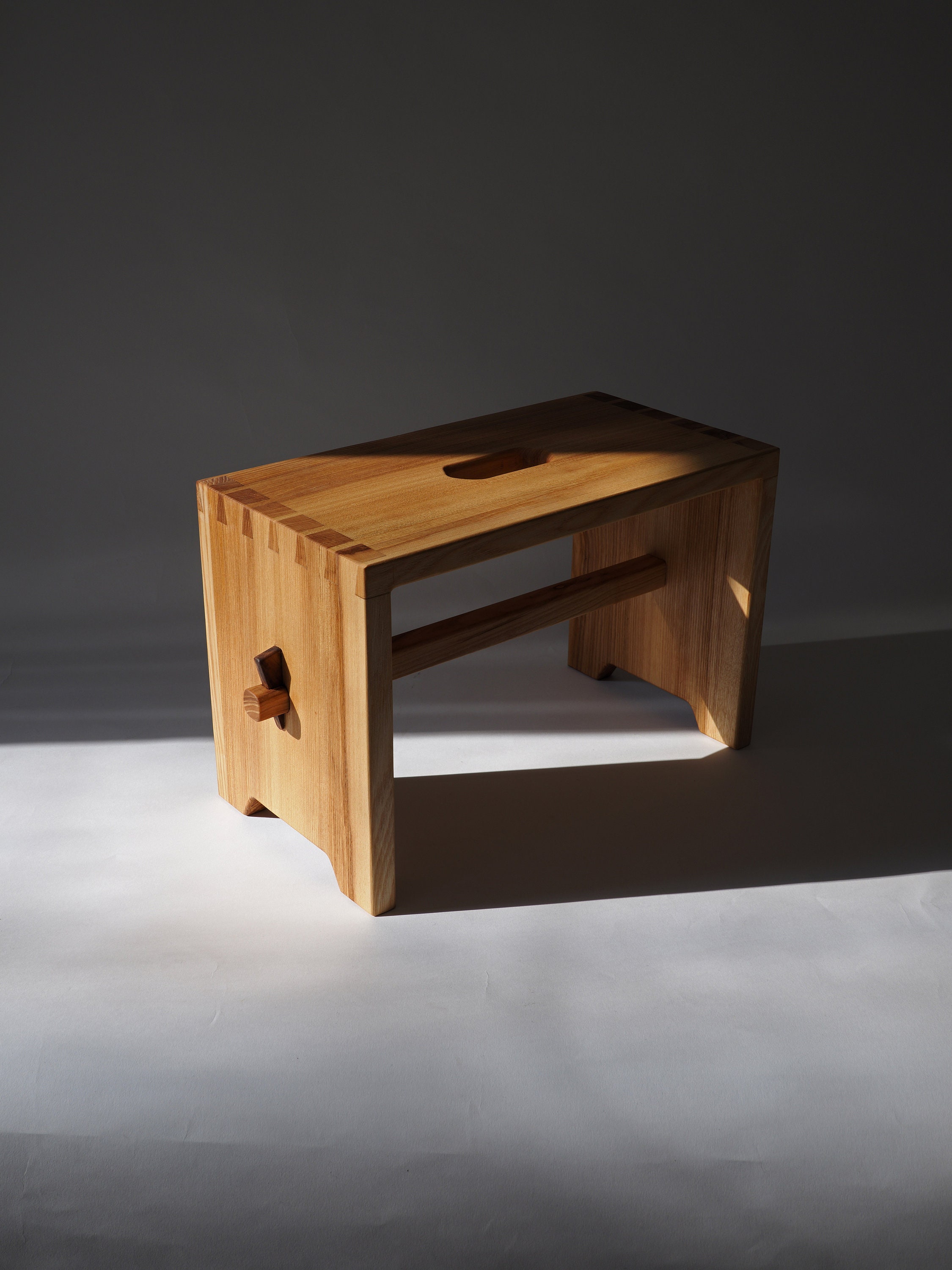 Simple, Elegant, Handcrafted Step Stool rytschka Made of Solid Ash Wood ...