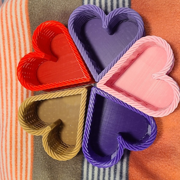 Woven Heart Basket - Etsy