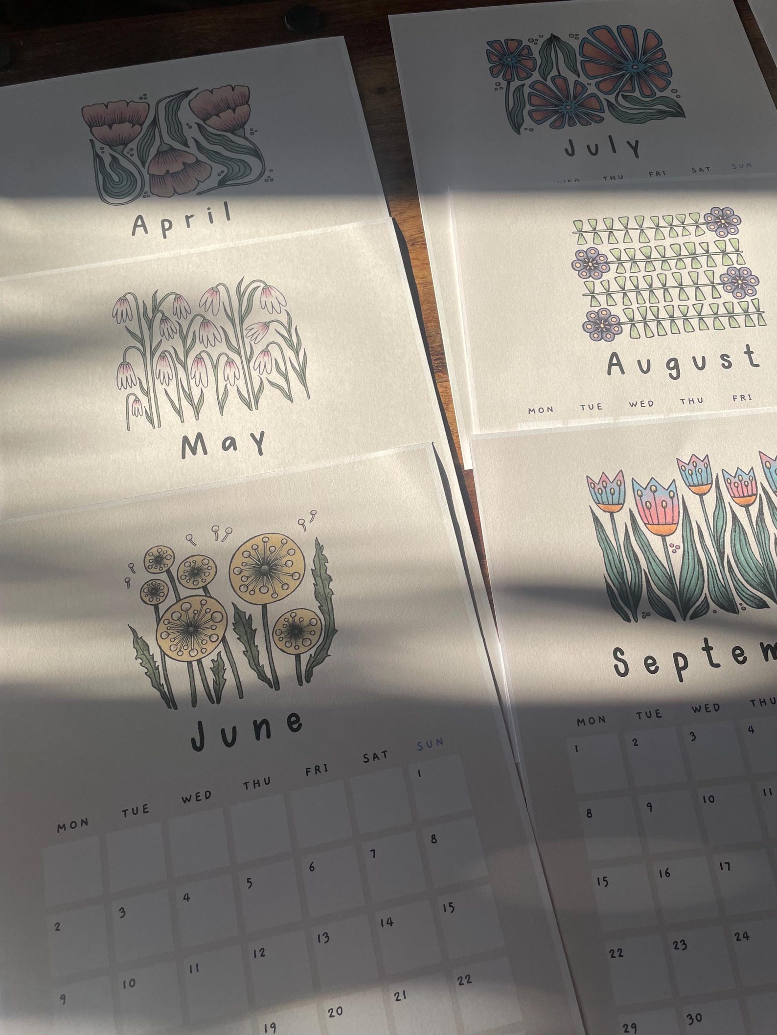 A Year in Full Bloom Monthly Planner | 2025 Calendar Printable | Flower ...