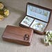 Custom Floral Alphabet Jewelry Box • Natural Walnut Wood Jewelry Box ...