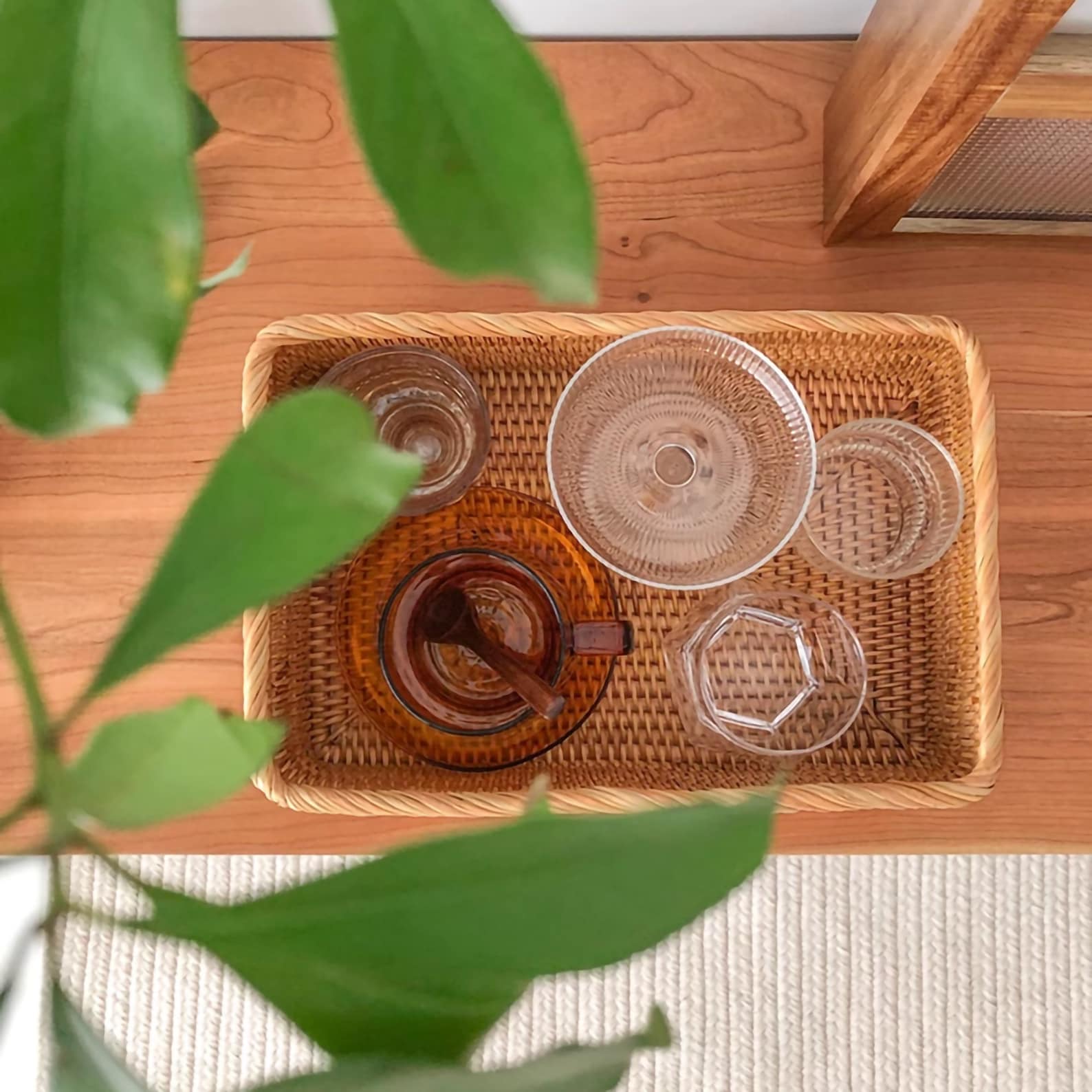 Handmade Rectangular Woven Rattan Storage Basket Woven - Etsy