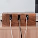 Handmade Wooden Cable Management Box • Walnut Cable Storage Box ...