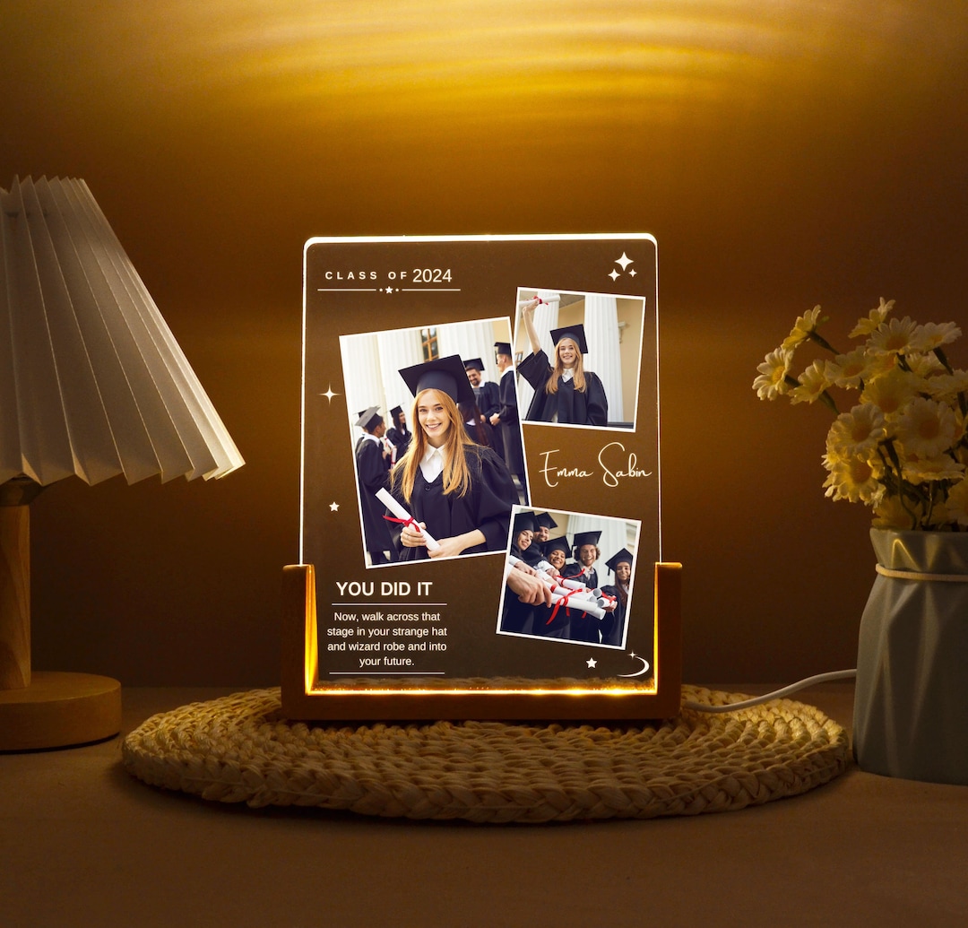 Personalized Graduation Picture Frame, Graduation Gifts for Him or Her ...