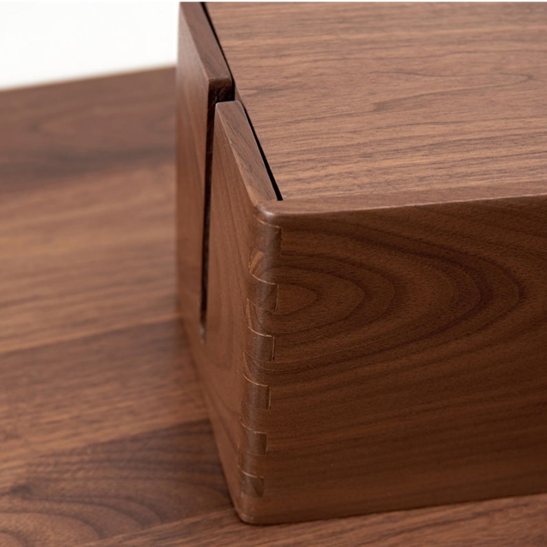 Handmade Wooden Cable Management Box Walnut Cable Storage - Etsy