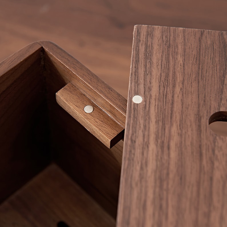 Handmade Wooden Cable Management Box Walnut Cable Storage - Etsy