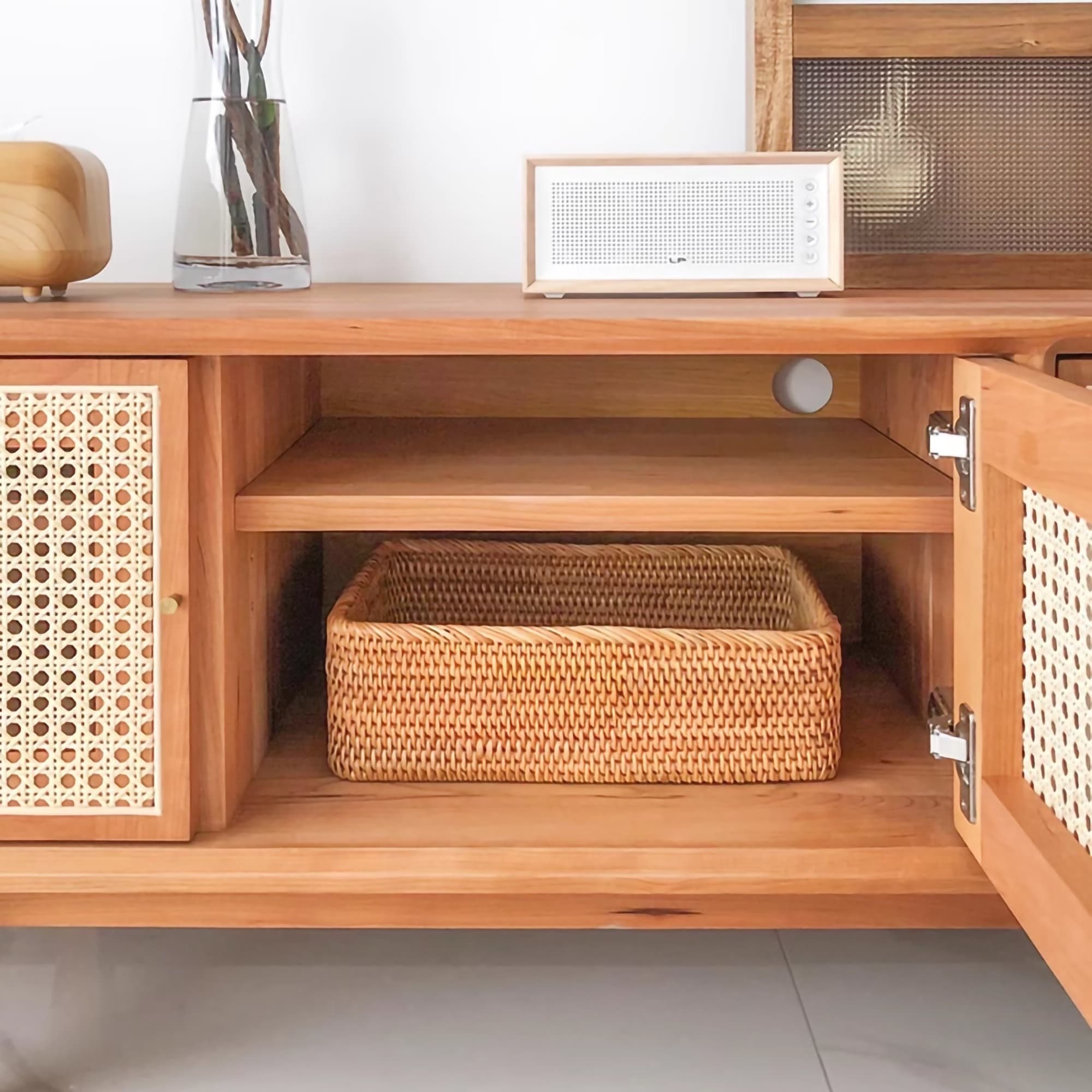 Handmade Rectangular Woven Rattan Storage Basket Woven - Etsy