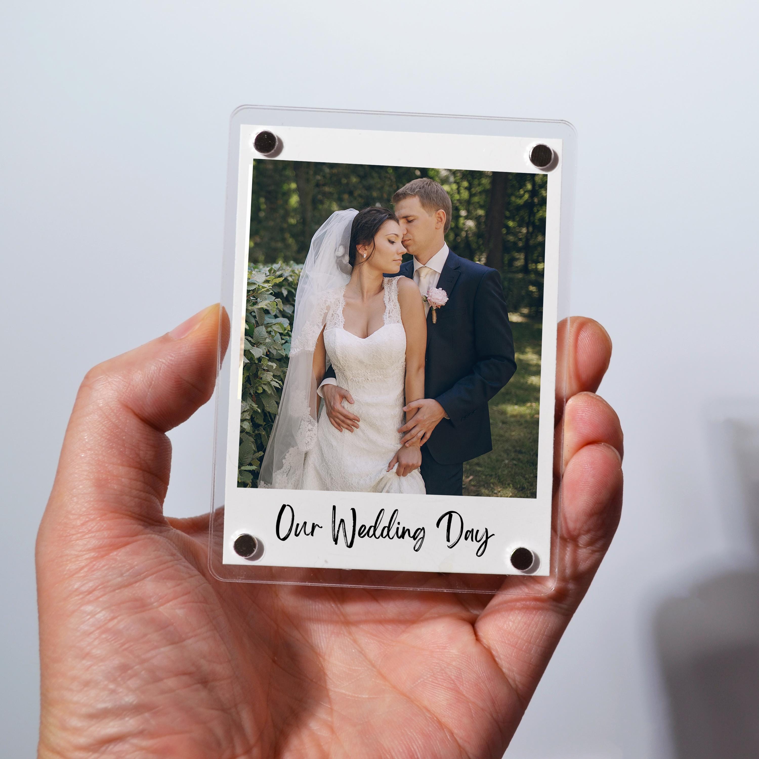 Custom Acrylic Fridge Magnetic Photo Frames With Personalized Photos ...
