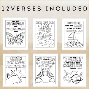 Bible Verse Coloring Pages, Scripture Memorization, Sunday Church ...