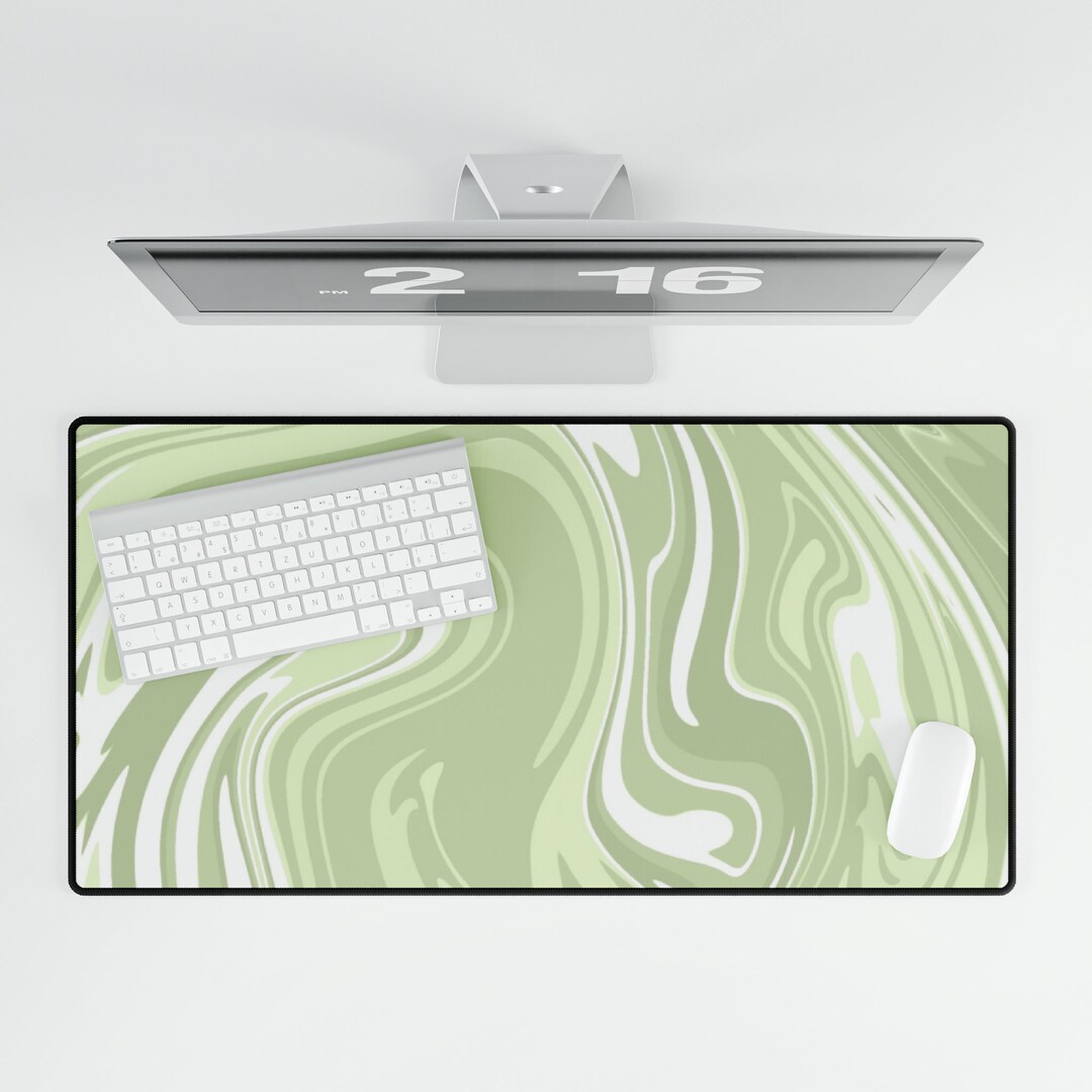 Green Desk Mat Cute Mouse Pad Desk Mat Aesthetic XL Mouse Pad Y2K ...