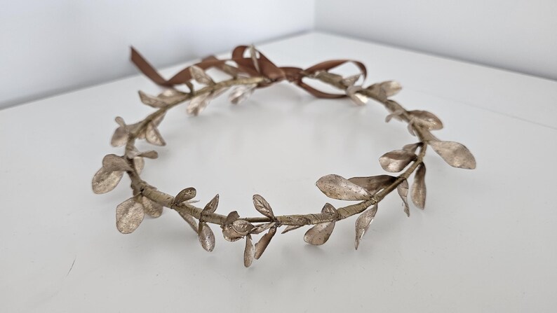 Gold Roman Crown, Greek God Headpiece, Goddess Hair Accessory, Caesar ...