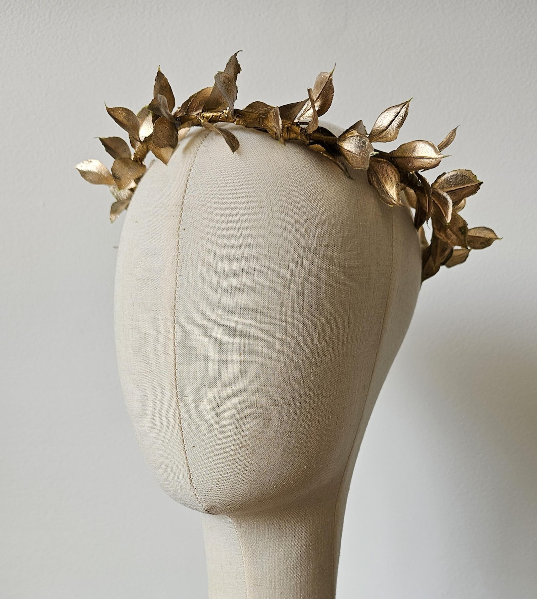 Gold Roman Crown, Greek God Headpiece, Goddess Hair Accessory, Caesar ...