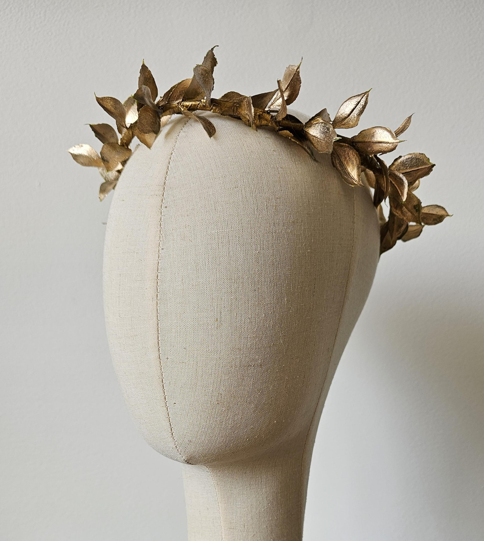 Gold Roman Crown, Greek God Headpiece, Goddess Hair Accessory, Caesar ...