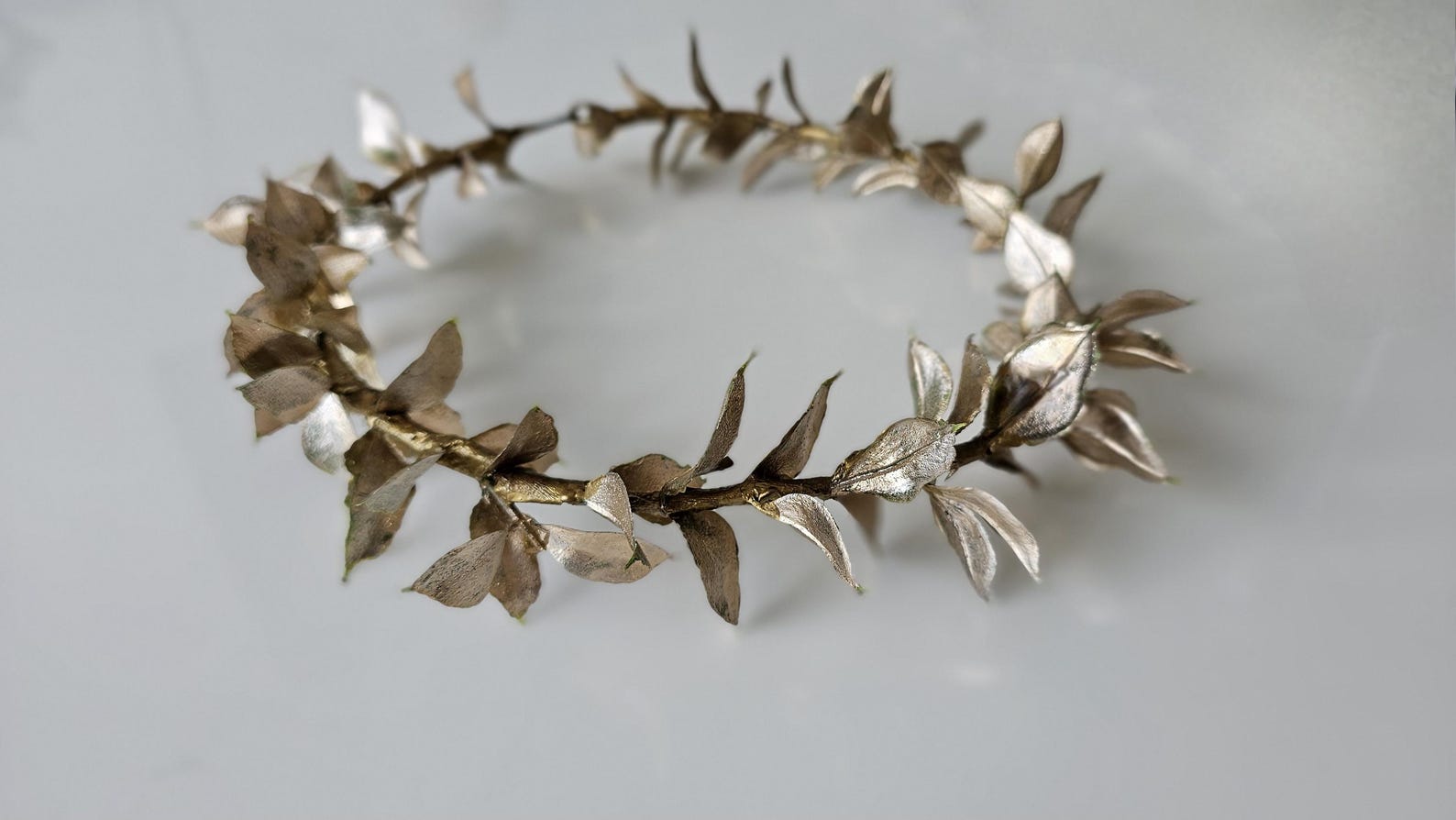Gold Roman Crown, Greek God Headpiece, Goddess Hair Accessory, Caesar ...