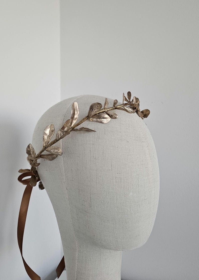 Gold Roman Crown, Greek God Headpiece, Goddess Hair Accessory, Caesar ...