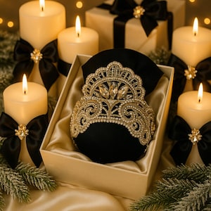 Handmade Black & Gold Christmas Ornament: Luxe Holiday Decor - Etsy