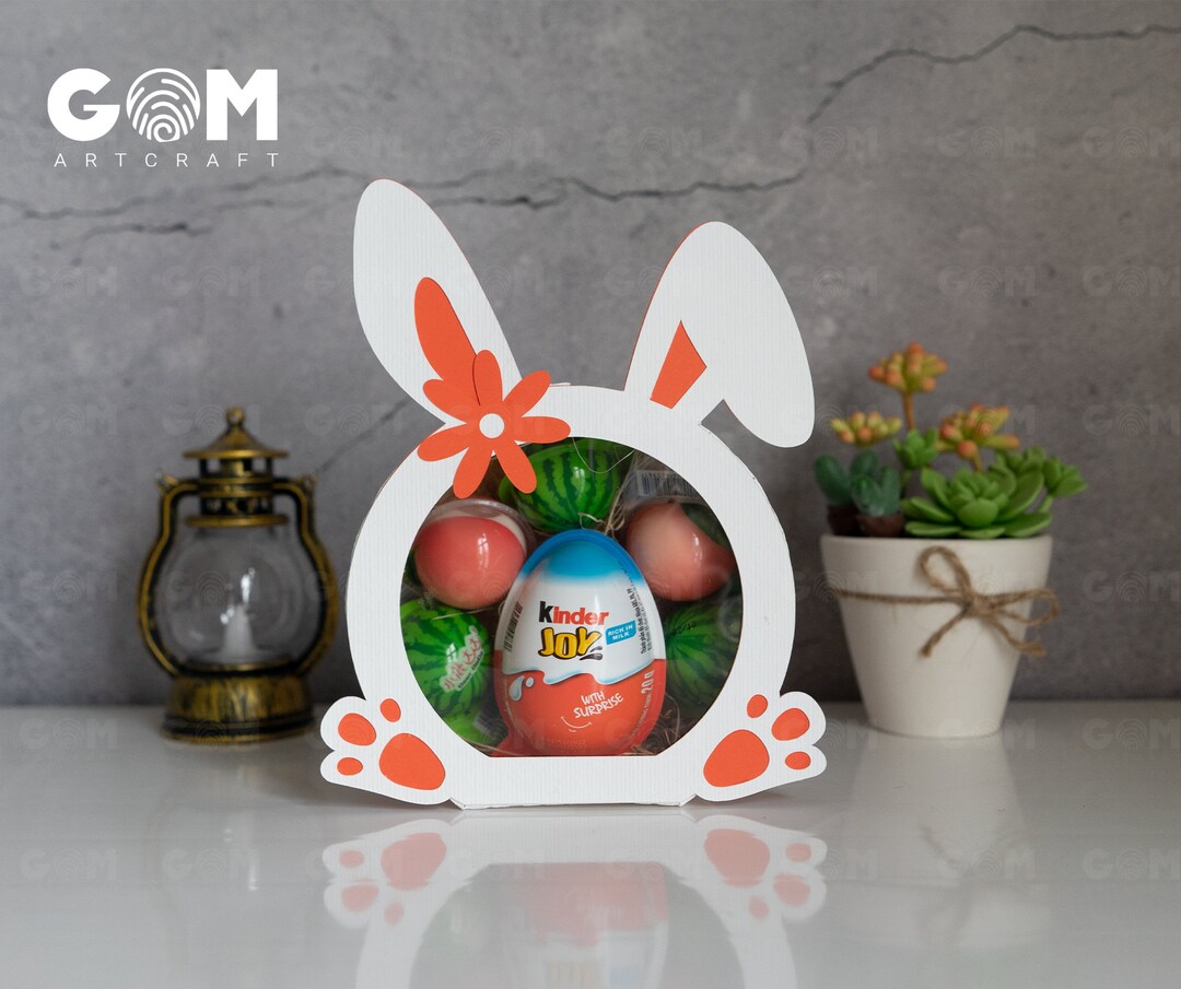 Bunny Easter Candy Box - Happy Easter - Box Easter Holder, Gift Box Svg ...