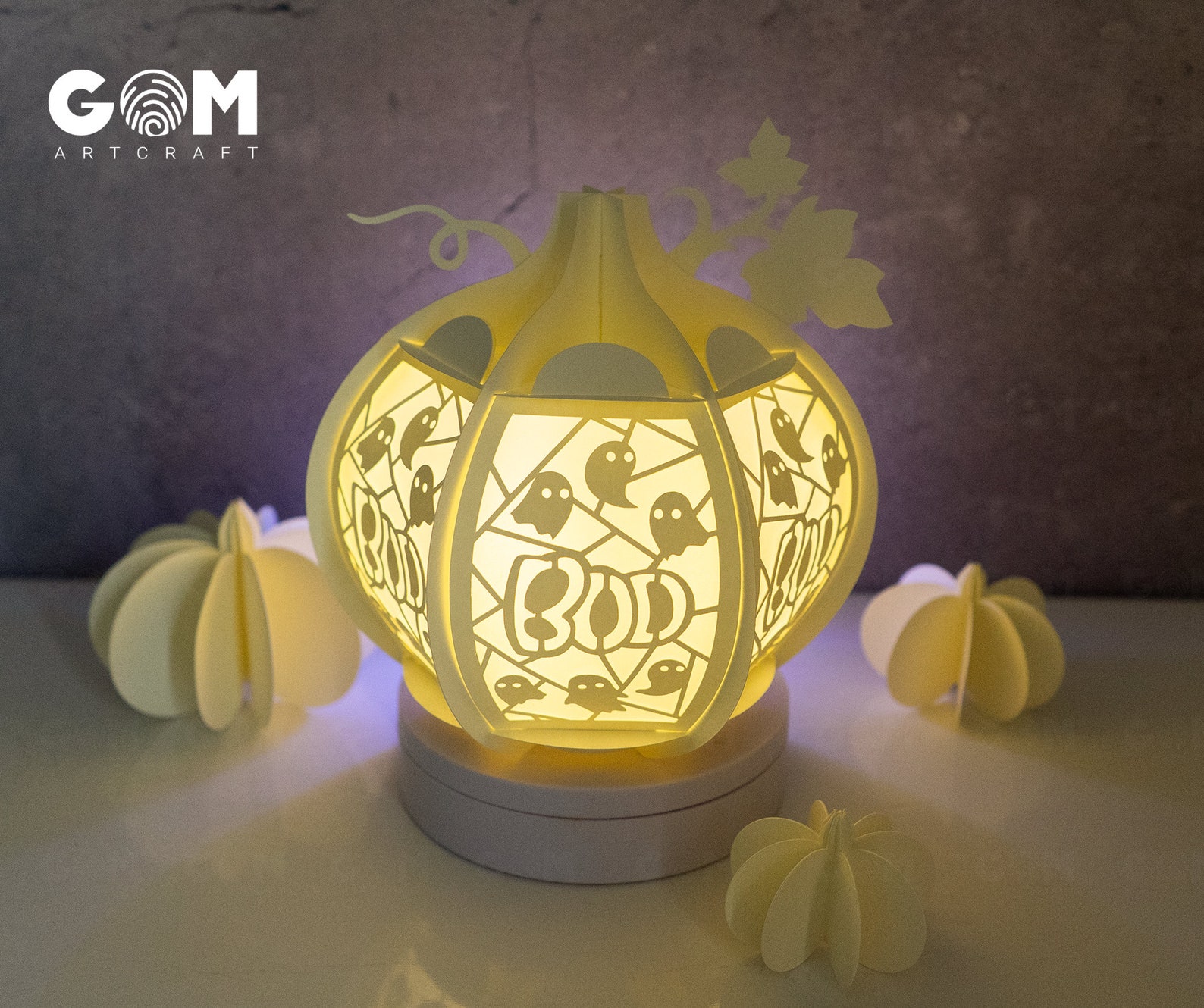 Combo 3 Items Pumpkin Lantern Template - Happy Halloween - Paper Cut ...