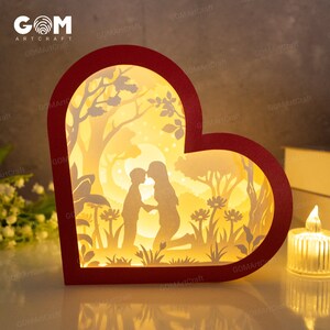 Pack 3 Heart Lanterns Family Day PDF, SVG for Cricut Projects DIY ...