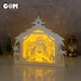 Pack 3 Belén Linternas Shadow Box SVG - Adornos navideños Lightbox ...