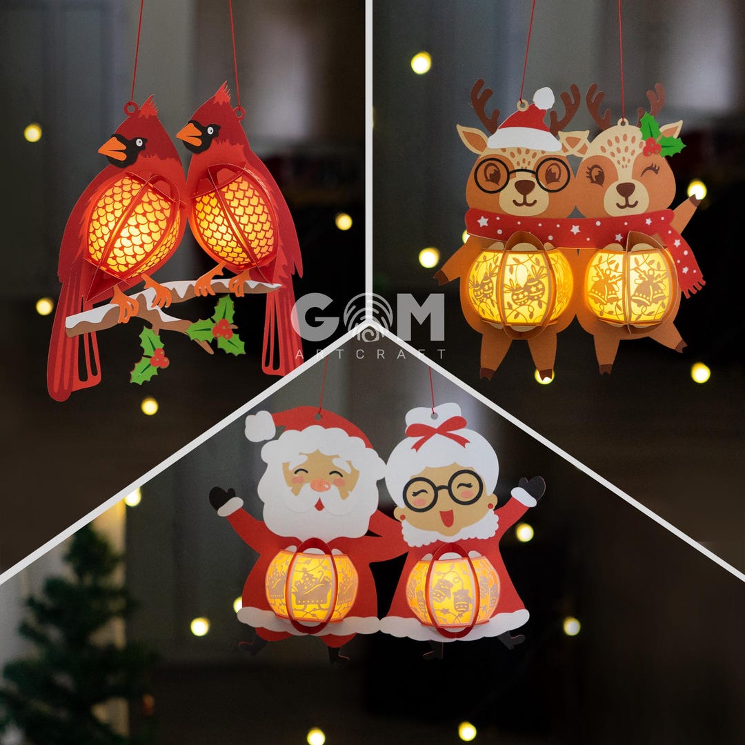 Christmas Lantern SVG – DIY Holiday Ornaments (digital Download) - Etsy
