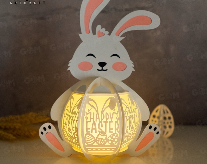 Easter Bunny LED Light, Easter Decor, Home Decor, Easter Lights, Table Lights, Spring Decor ...