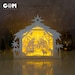 Pack 3 Belén Linternas Shadow Box SVG - Adornos navideños Lightbox ...