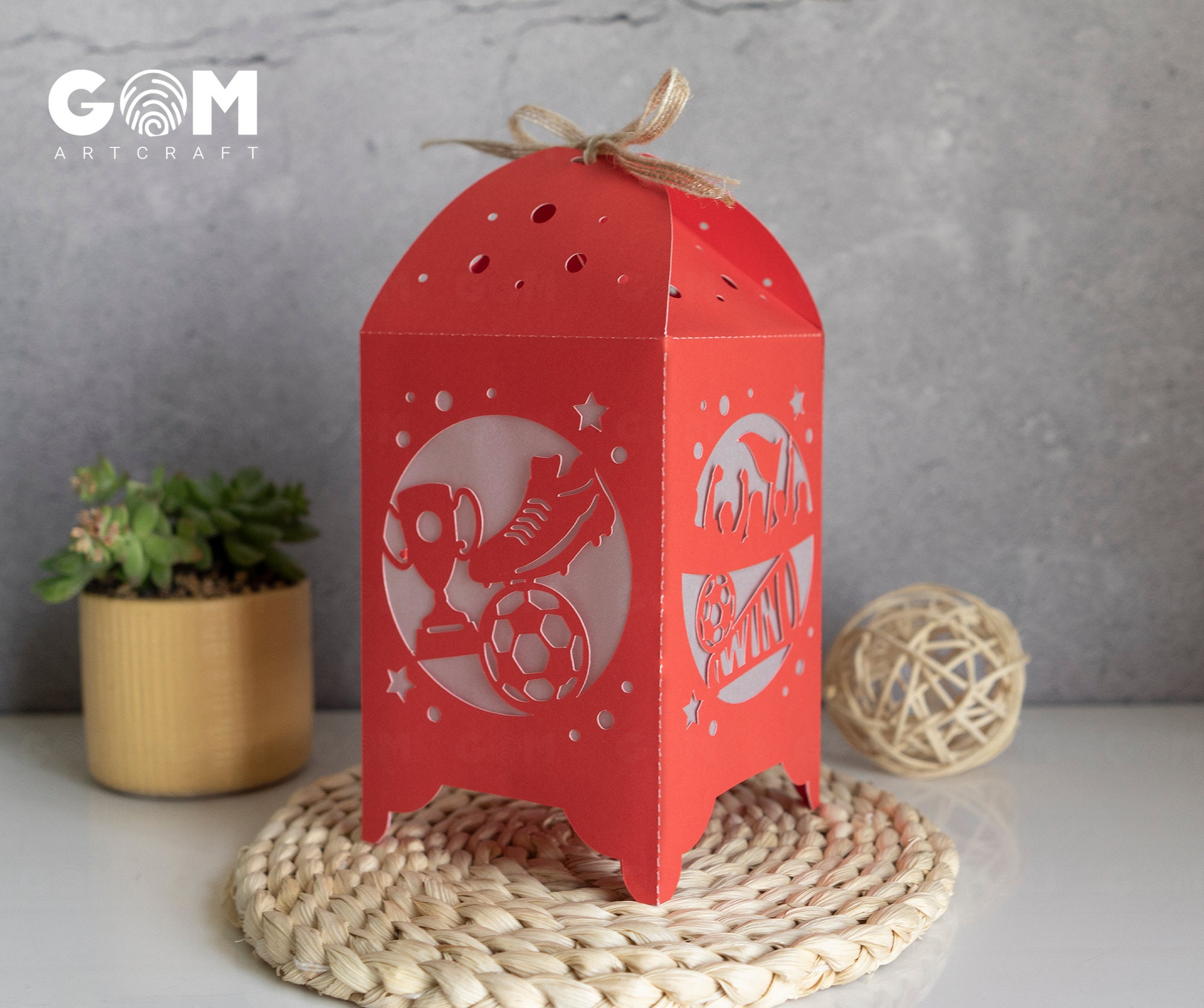 Soccer Lantern Sports Shadow Box SVG Paper Cut Light Box - Etsy Canada