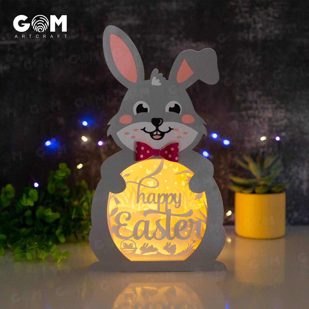 Happy Easter Day Shadow Box SVG - Easter Egg Lantern for Easter ...